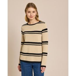 Fiora Blue Pullover feiner Noppenstrick