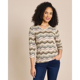 Helena Vera Shirt mit Druck im Zick Zack Design