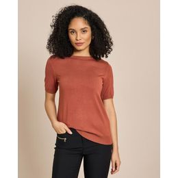 Helena Vera Halbarm-Pullover mit Ajour-Rippe