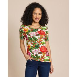Helena Vera Shirt mit Big-Tropical-Druck