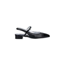 Carel Paris Slipper & Pantoletten - "Oceano" Slingback Mules &ndash; Black - Gr. 37,5 (EU) - in Schwarz - f&uuml;r Damen