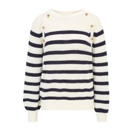 Wallis Petite Pullover Damen Gr&ouml;&szlig;e L elfenbein / navy