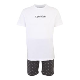 Calvin Klein Underwear Pyjama Herren Gr&ouml;&szlig;e S dunkelgrau / wei&szlig;