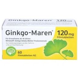 HERMES Arzneimittel Ginkgo-Maren 120mg Filmtabletten 60 ST
