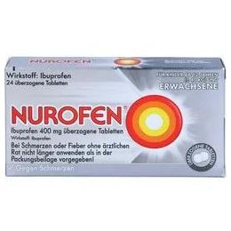 Reckitt Benckiser Deutschland GmbH Nurofen Ibuprofen 400 mg &Uuml;berzogene Tabletten 24 ST