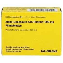 Alpha-Lipons&auml;ure Aaa-Pharma 600mg Filmtabletten 30 ST
