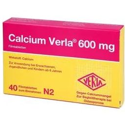 Calcium VERLA 600mg 40 ST