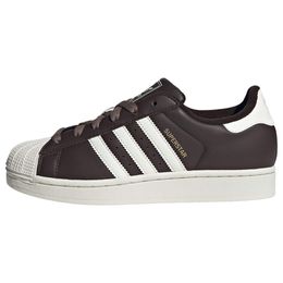 adidas originals Sneaker 'Superstar II' Damen Gr&ouml;&szlig;e 42.5/43 dunkelbraun / gold / wei&szlig;