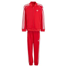 adidas originals Jogginganzug 'SST' Jungen Gr&ouml;&szlig;e 128 rot / wei&szlig;