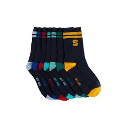 WE Fashion Socks boy size 35/38 Blue / yellow gold / Dark green / Red