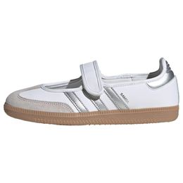 adidas originals Slip On 'Samba' Damen Gr&ouml;&szlig;e 44 silber / wei&szlig;