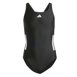 adidas Performance Sportbadeanzug '3-Stripes C-Back Swimsuit' M&auml;dchen Gr&ouml;&szlig;e 92 schwarz / offwhite