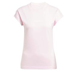 adidas Sportswear Funktionsshirt 'Essentials' Damen Gr&ouml;&szlig;e L rosa / wei&szlig;