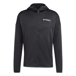 adidas terrex Funktionsfleecejacke 'Xperior' Herren Gr&ouml;&szlig;e S schwarz / wei&szlig;