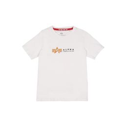 Alpha Industries T-Shirt Jungen Gr&ouml;&szlig;e 164 honig / schwarz / wei&szlig;