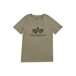 Alpha Industries T-Shirt Jungen Gr&ouml;&szlig;e 140 oliv / schwarz