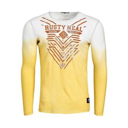 Rusty Neal Shirt male Yellow size S