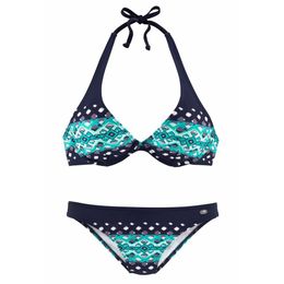 Kangaroos Bikini Damen Gr&ouml;&szlig;e S/M marine / aqua / mauve / wei&szlig;