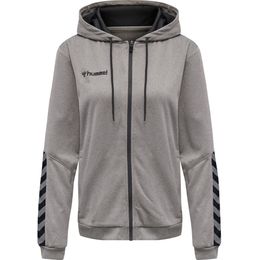 Hummel Athletic Zip-Up Hoodie 'Authentic' male Grey size XXL