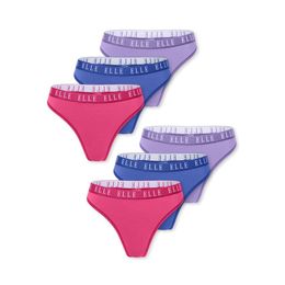 ELLE Tanga ' Thong - ELLE LOGO ' Damen Gr&ouml;&szlig;e S bunt