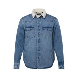 John F. Gee Jacke Herren Gr&ouml;&szlig;e 4XL blue denim / wei&szlig;