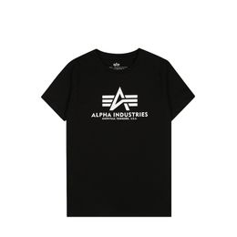Alpha Industries T-Shirt Jungen Gr&ouml;&szlig;e 152 schwarz / wei&szlig;