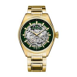 Claude Bernard Analog Watch 'Proud Heritage Automatic Skeleton' male Gold size One Size
