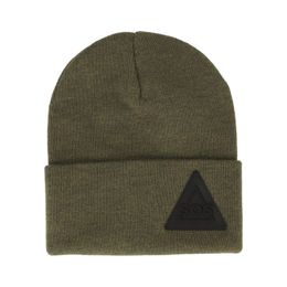Beanie SOS "Caucasus", Herren, gr&uuml;n (dunkelgr&uuml;n), 50% Polyester, 50% Polyacryl, unifarben, M&uuml;tzen Beanie, mit stylischem Umschlag