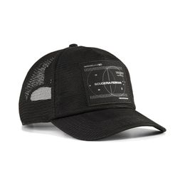 Puma Damen Flex Cap "Scuderia Ferrari Lifestyle Trucker Cap Erwachsene"schwarz, unifarben, Futter Vorderteil: 100% Polyester, Caps