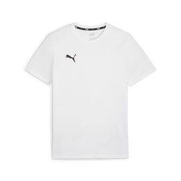 Trainingsshirt Puma "TEAMGOAL CASUALS TEE", Herren, Gr. L, schwarz-wei&szlig; (Puma wei&szlig;, Puma schwarz), Jersey, Obermaterial: 100% Baumwolle, unifarben, regular fit normal, Rundhals, Shirts, Regular Fit, Kurzarm-Design, Rundhalsausschnitt