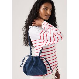 Levi's Beuteltasche LEVI'S "Tasche ISABELLE CR", Damen, ocean indigo wash 3, Denim/Jeans, Baumwolle, Taschen Beuteltasche