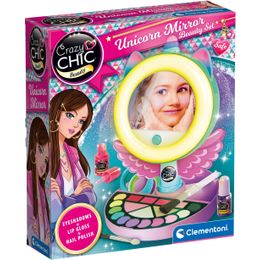 Kreativset Clementoni "Crazy Chic, Make-up-Spiegel Deluxe", bunt, Kreativsets, Kinder, Kunststoff, Made in Europe