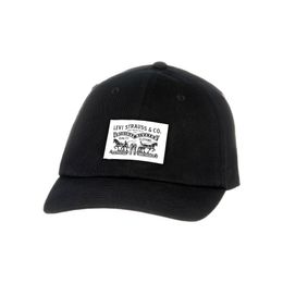 Levi's Baseball Cap LEVI'S "RELAXED HERITAGE", Herren, schwarz, Baumwolle, unifarben, Caps, Unisex