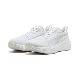 Trainingsschuh Puma "Darter Pro 2 Laufschuhe Erwachsene", Damen, Gr. 37,5, wei&szlig; (wei&szlig; feather gray), Obermaterial: Synthetik, Textil. Futter: Textil. Innensohle: Textil. Laufsohle: Gummi, Schuhe