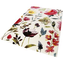 Teppich Wecon Home "Summer Breeze" Gr. 31, rot, B:133cm H:13mm L:200cm, Kunstfaser, Teppiche, Teppich, Wohnzimmer