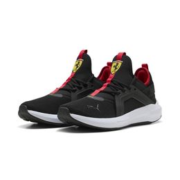 Sneaker Puma "Scuderia Ferrari Softride Nzo 5 Sneakers Erwachsene", Gr. 43, schwarz rosso corsa rot, Obermaterial: Synthetik, Textil; Futter: Textil; Innensohle: Textil; Laufsohle: Gummi, Schuhe Sneaker