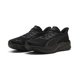 Trainingsschuh Puma "Darter Pro 2 Laufschuhe Erwachsene", Gr. 45, schwarz flat schwarz gray, Obermaterial: Synthetik, Textil; Futter: Textil; Innensohle: Textil; Laufsohle: Gummi, Schuhe