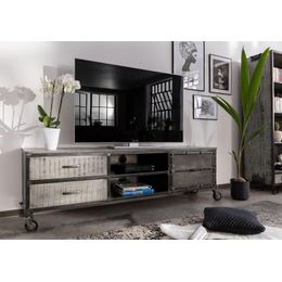 TV-Board Mango 190x40x60 grau lackiert HEAVY INDUSTRY #131