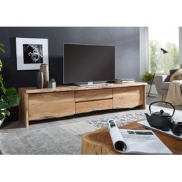 TV-Board Akazie 220x45x50 natur lackiert PURE ACACIA #704