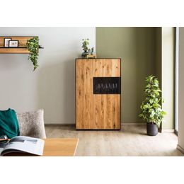 Highboard Wildeiche 89x45x140 natur ge&ouml;lt STARNBERG #01