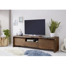 TV-Board Akazie 191x45x50 braun lackiert PURE ACACIA #802