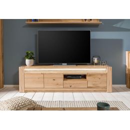 TV-Board Wildeiche 193x40x53 beige ge&ouml;lt KENT #233