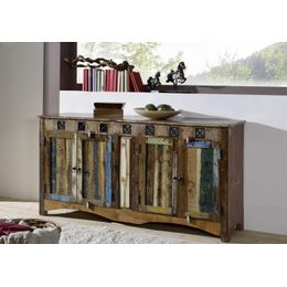 Sideboard Altholz 178x42x88 mehrfarbig lackiert NATURE OF SPIRIT #40