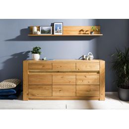 Sideboard Wildeiche 173x40x85 natur ge&ouml;lt KENT #108