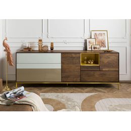Sideboard Mango 240x45x85 braun ge&ouml;lt CHICAGO #106