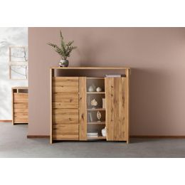 Highboard Wildeiche 150x45x147 natur ge&ouml;lt PURE OAK #111