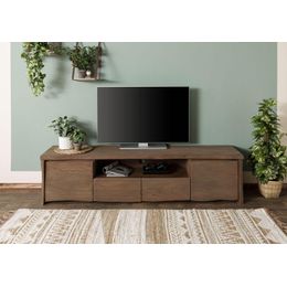 TV-Board Mango 200x45x50 braun ge&ouml;lt / sandgestrahlt PURE MANGO #121