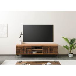 TV-Board Altholz 200x40x63 natur lackiert LYON #120