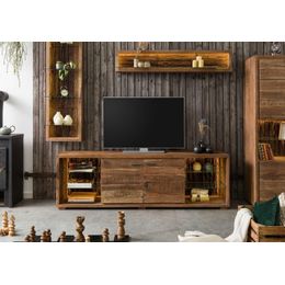 WOLF M&Ouml;BEL TV-Board Akazie 200x40x63 natur lackiert BARK #113