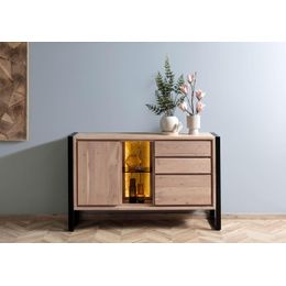 Sideboard Akazie / Altholz 150x40x90 natur lackiert DENVER #110